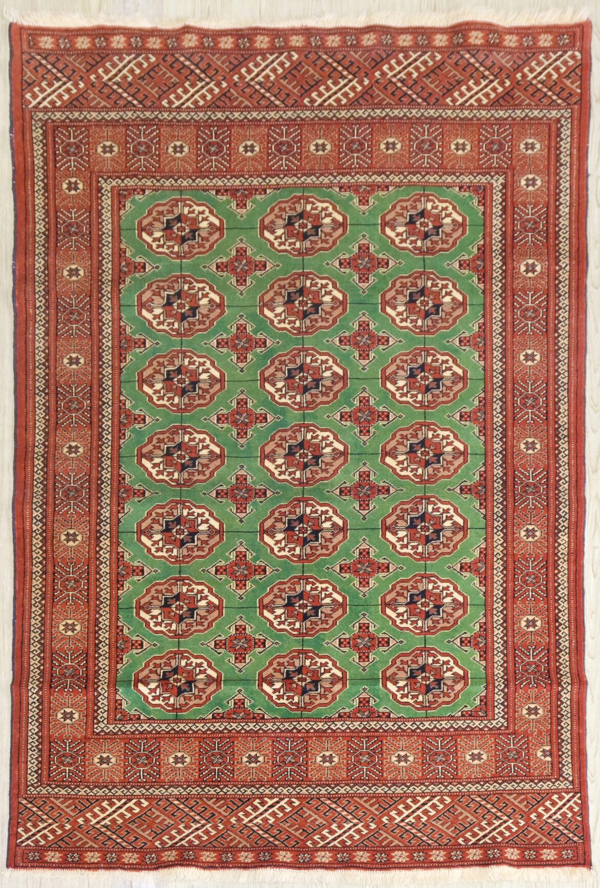 Turkmen Mori Gul Carpet – Wood Heritage